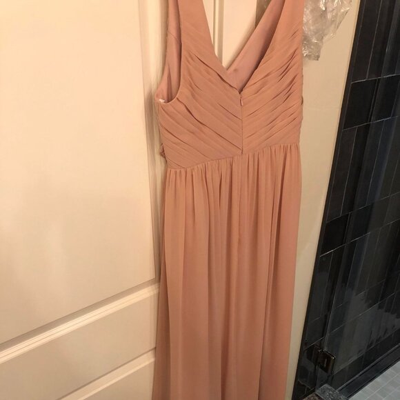 Revelry | Dresses | Revelry Zoe Chiffon Bridesmaid Dress In 9 Blushing ...